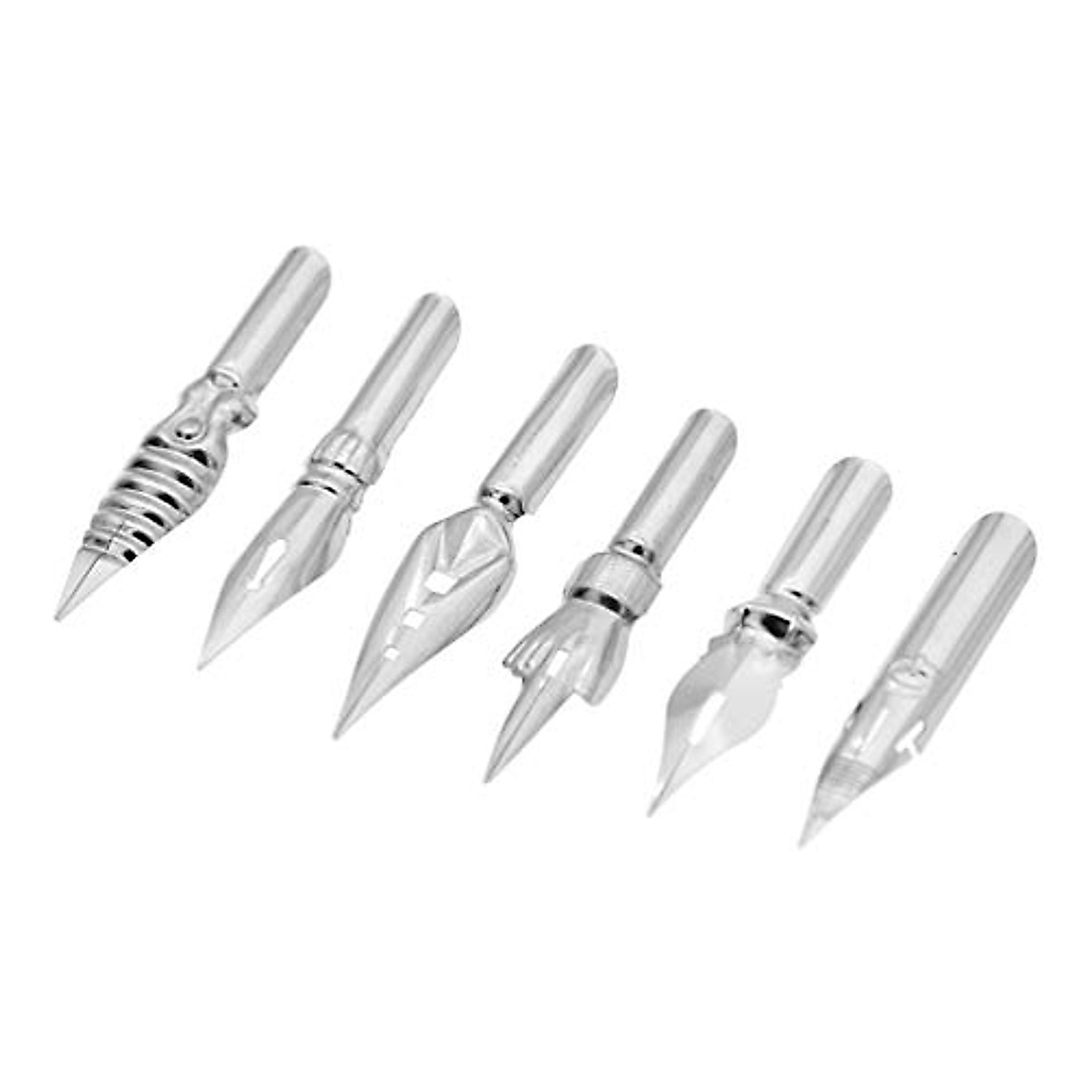 BetterUS 1 Set Dip Pen Wood English Calligraphy Oblique Nib Holder With Desktop Pen Holder,Ink Bottle Container and 5 Nibs