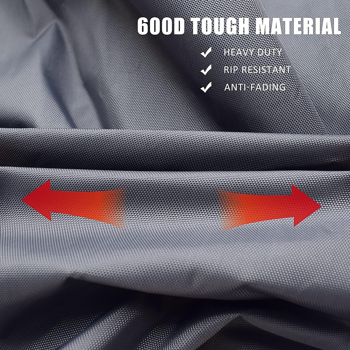 MOLLYAIR Wire Shelf Cover,600D Heavy Duty Waterproof Dustproof Standing Shelf Units Cover, Storage Rack Cover with Zipper for Metal Shelving,(Cover only) (Grey, 36" L x 14" W x 54" H)