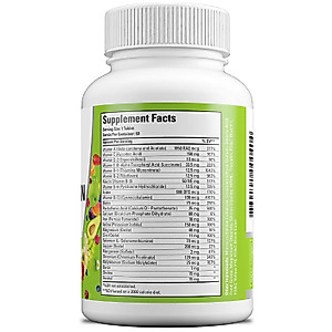 HAYAT Vitamins Vegan Natural Multivitamin, Daily Vitamins with Vitamin A, C, D, E, B1, B2, B3, B6, B12, Biotin, Zinc and More, 2 Month Supply, All Natural, Certified Halal, 60 Tablets, Made in The USA