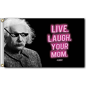 Live Laugh Your Mom Flag for College Dorm Room Decor ,Outdoor,Tailgates