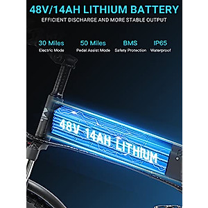 Folding Ebikes for Adults Full Suspension 1000W Motor 48V 14AH Removable Battery 20" x 4.0 Fat Tire E-Bikes Shimano 7-Speed 28MPH 50 Miles Folding Electric Bike bicicleta electrica para adultos