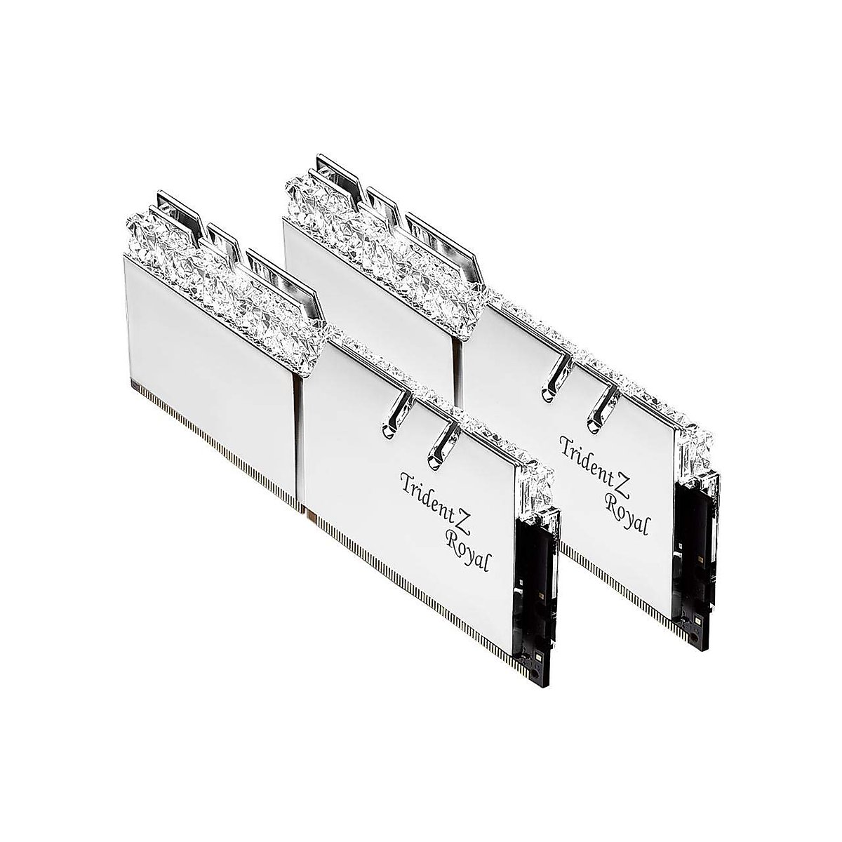 G.SKILL Trident Z Royal Series (Intel XMP) DDR4 RAM 64GB (2x32GB) 3200MT/s CL16-18-18-38 1.35V Desktop Computer Memory UDIMM - Silver (F4-3200C16D-64GTRS)
