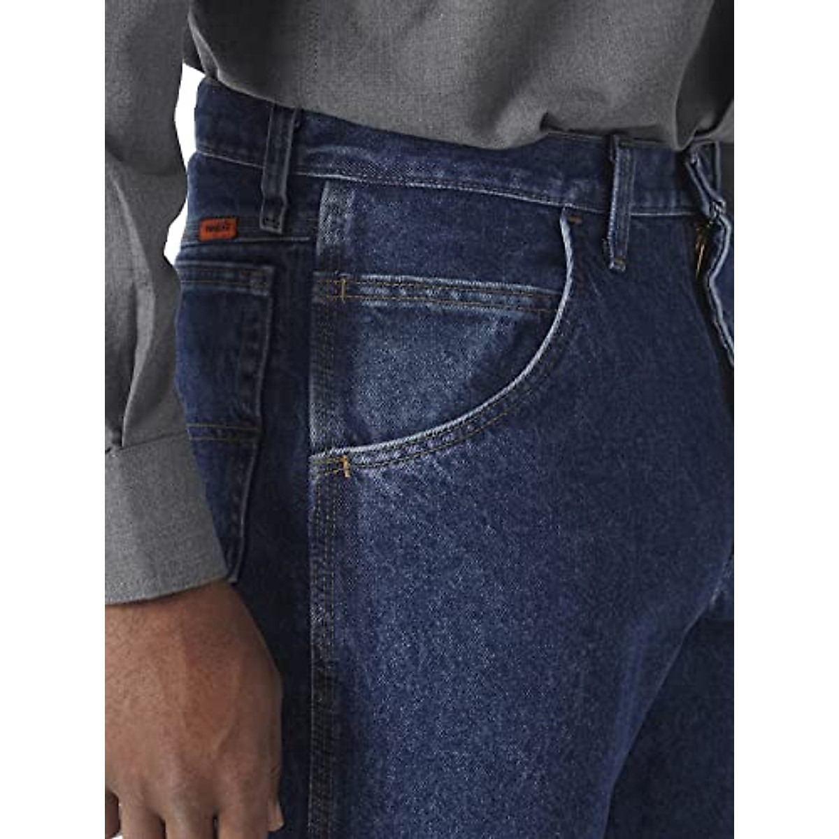 Wrangler Riggs Workwear mens Fr Flame Resistant Relaxed Fit jeans, Medium Fade, 34W x 32L US