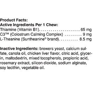 Pet Naturals of Vermont - Calming, Behavioral Support Supplement for Dogs and Cats, 160 Bite Sized Chews