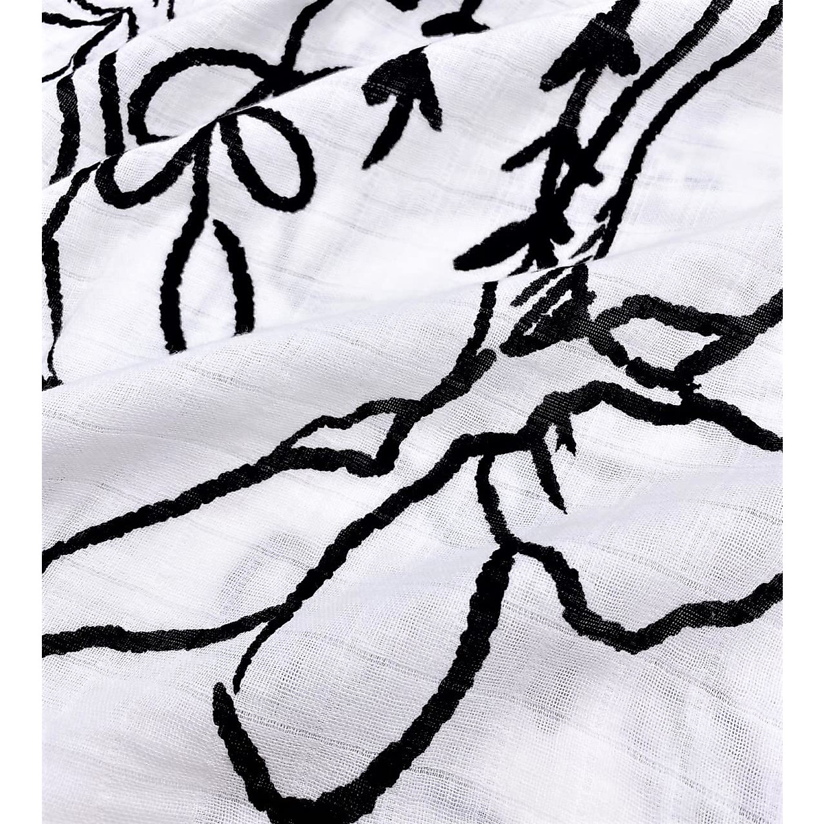 Cute New York Premium Cotton Muslin Swaddle Blankets for New Born Boys Girls (Flower)