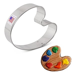 Paint Palette Cookie Cutter, 3.5" Made in USA by Ann Clark