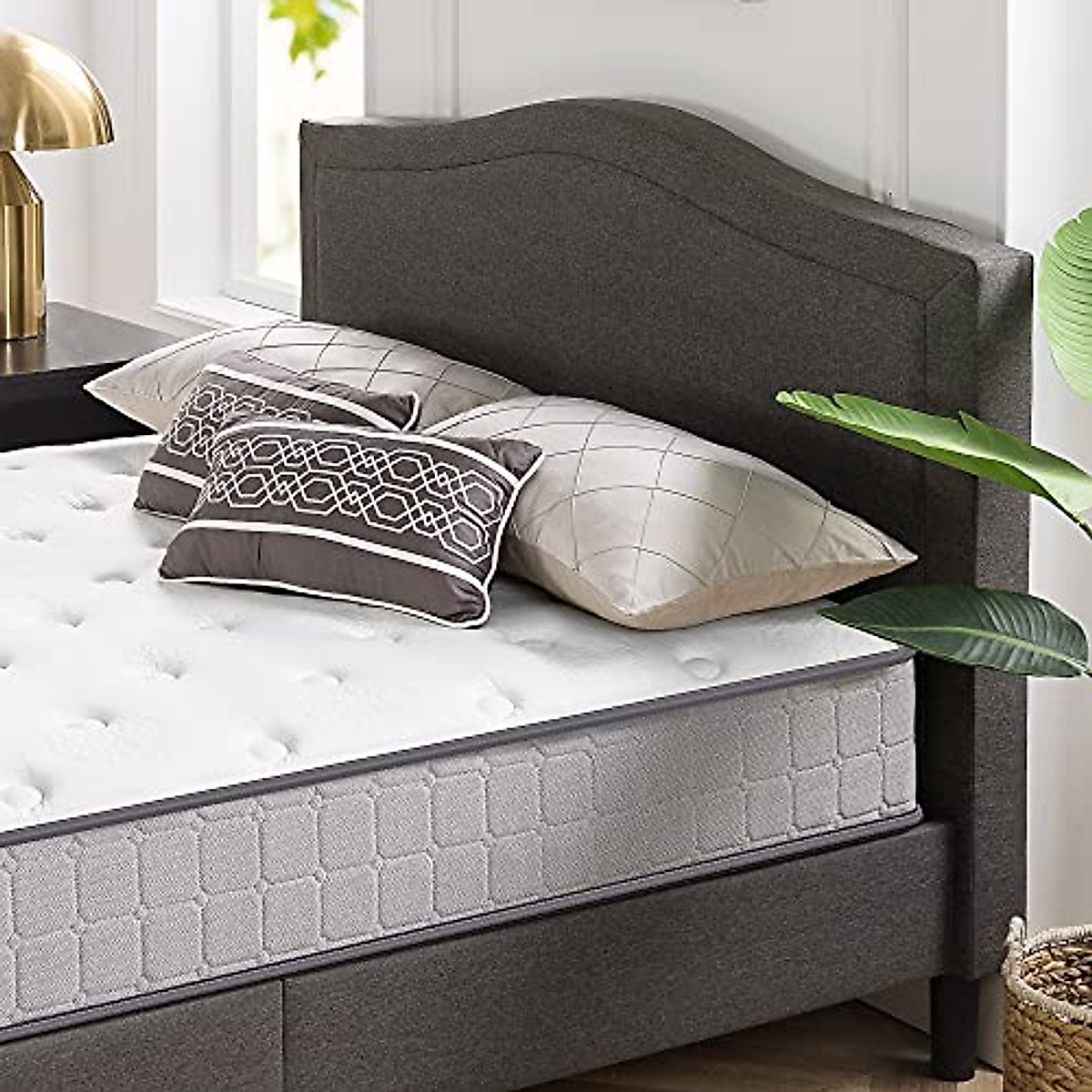 ZINUS 10 Inch Comfort Support Cooling Gel Hybrid Mattress, King, Tight Top Innerspring Mattress, Motion Isolating Pocket Springs, Mattress in A Box