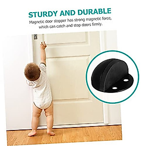 MAGICLULU 8 Pcs Door Stop Floor Door Open Holder Rubber Wall Shield Door Bumper Guard Bumper Protector Door Draft Door Lock Stopper Invisible Door Catch Hinge Stainless Steel No Punching