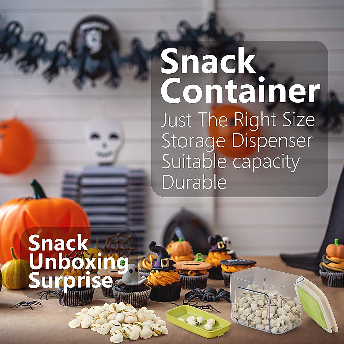 LivLab 600ML Storage Container Bin Rice Dispenser Food Cereal Container Bins Household (0.6L)