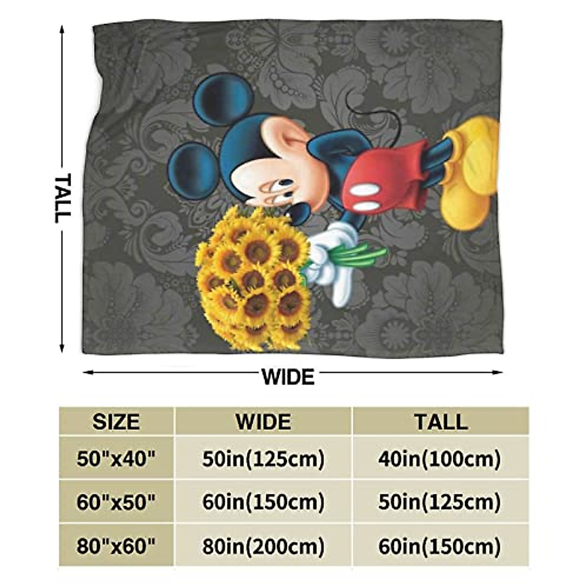 Christmas Blanket Cute Mouse Bow Blanket Ultra Soft Warm Throw Blanket for 50"X40" Fade Resistant Kawaii Cartoon Character Fuzzy Bedding for Traveling Camping Couch Sofa Gifts A- 14