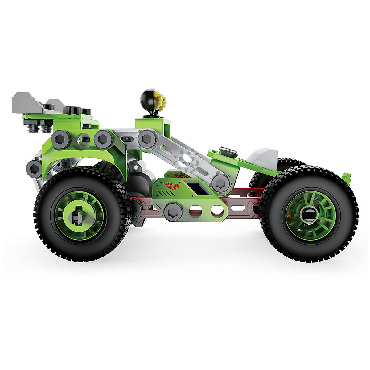 Meccano Junior, 3-in-1 Deluxe Pull-Back Buggy STEAM Model Building Kit, for Kids Aged 5 and Up