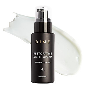 DIME Beauty Restorative Night Cream, Facial Moisturizer with Ceramides and Sea Buckthorn, 1.7 oz / 50 ml