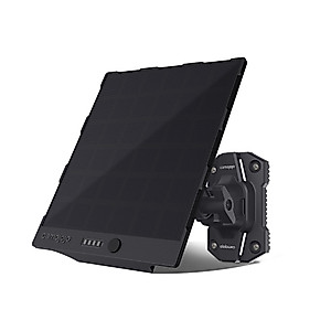 Camojojo Solar Panel with 5000 mAh Built-in Battery, Solar Battery Charger Kit for Wireless/Cellular Trail Camera, 6V/2A 12V/1A Compatible, High to 22% Solar Conversion Efficiency, IP66 Waterproof