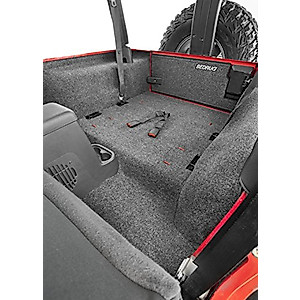 Bedrug - Jeep Cargo Kit | 1997 - 2006 Jeep Wrangler TJ, Cargo Liner w/ Tailgate Liner | Grey - 4 pc. | BRTJ97R