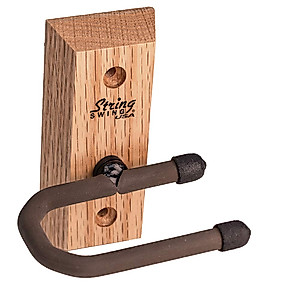 String Swing Dulcimer Hanger Wall Mount Holder CC01D-O Solid Oak Hardwood Block