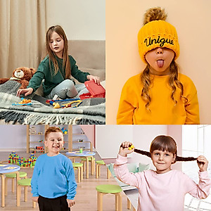 JIAHONG Kids Crewneck Sweatshirts Fleece Soft Sweatshirt Long Sleeve Pullover Winter Boys or Girls 3-12 Years Blue L