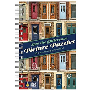 Picture Puzzles: Spot the Difference: More Than 1,000 Differences to Find! Adult Puzzle Book Includes Spiral Bound / Lay Flat Design (Brain Busters)