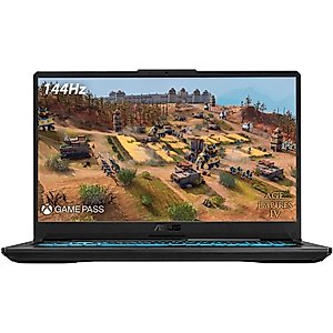 Asus TUF 17.3" 144Hz FHD Gaming Laptop | 11th Generation Core i5-11260H | NVIDIA GeForce RTX 3050 | Backlit Keyboard | Windows 10 | Grey | with USB3.0 HUB Bundled (8GB DDR4 | 512GBSSD | USB3.0 HUB)