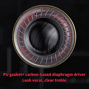 FiiO FF5 Carbon-Based Dynamic Driver in-Ear Earphone Clear Sound & Wide Soundstage with 3.5mm/4.4mm MMCX Cable, Alumium Shell