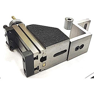 Mini Vertical Milling Slide Mounted on Z Type Caste Iron Angle Plate -Direct Fit for Mini Lathes