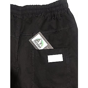 Metunpo Men's Jogging Pants Hiking Sweat Pants Fitness Drawstring Casual Sweat Pants (as1, Alpha, l, Regular, Regular, A-Black)