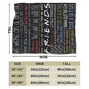 Taiherdail Blanket TV Show Flannel Blanket All Season Throw Blanket for Couch Bed Soft (Black-1, 50x40 in)