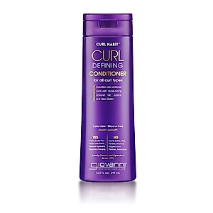 GIOVANNI Curl Habit Curl Defining Conditioner - Conditioner Curly Hair, Condition & Enhance Curls with Coconut Oil, Jojoba, & Shea Butter, Vegan, Cruelty-Free, Silicone Free Curl Conditioner - 13.5 oz