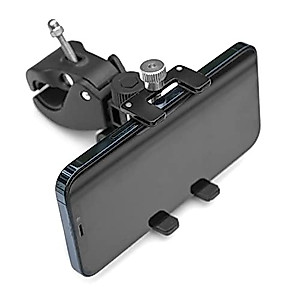 GRIFITI Nootle Quick Release Pipe Clamp and Universal Phone Mount Adjustable for iPhone, Smartphone, Galaxy, Pixel, Andriod, HTC One, Nokia, Fits Handlebars, Music and Mic Stands, Tripods