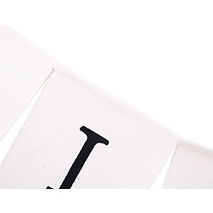 White Happy Birthday Banner - White Linen Banner , Birthday Party Banner Black , Best Birthday Gift , Black and White Birthday Banner , Birthday Party Drop Sign , Party Photo Backdrop