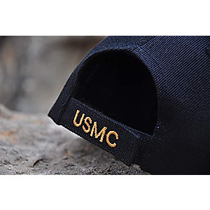 DPAINTouscap Embroidered Military Style Baseball Cap Patriotic American Adjustable Tactical Hat Black