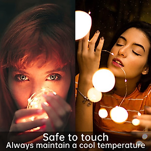 12 Pack Battery Operated Fairy String Lights 7 Feet 20 Led Waterproof Silver Wire Firefly Starry Moon Lights for Bedroom DIY Party Wedding Patio Christmas