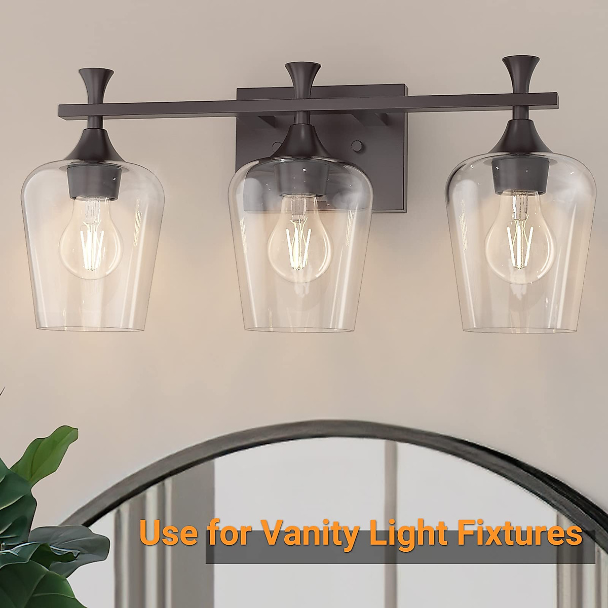 2 Pack Clear Glass Shade, Wine Cup Shaped Glass Lamp Shades, 5.51inch High, 4.72inch Diameter, 1.96inch Fitter, High Transmittance Lampshade Replacement for Pendant Lights Chandelier Vanity Lights