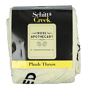 CultureFly Schitt's Creek Rose Apothecary Super Plush Fleece Throw Blanket, Mulitcolored