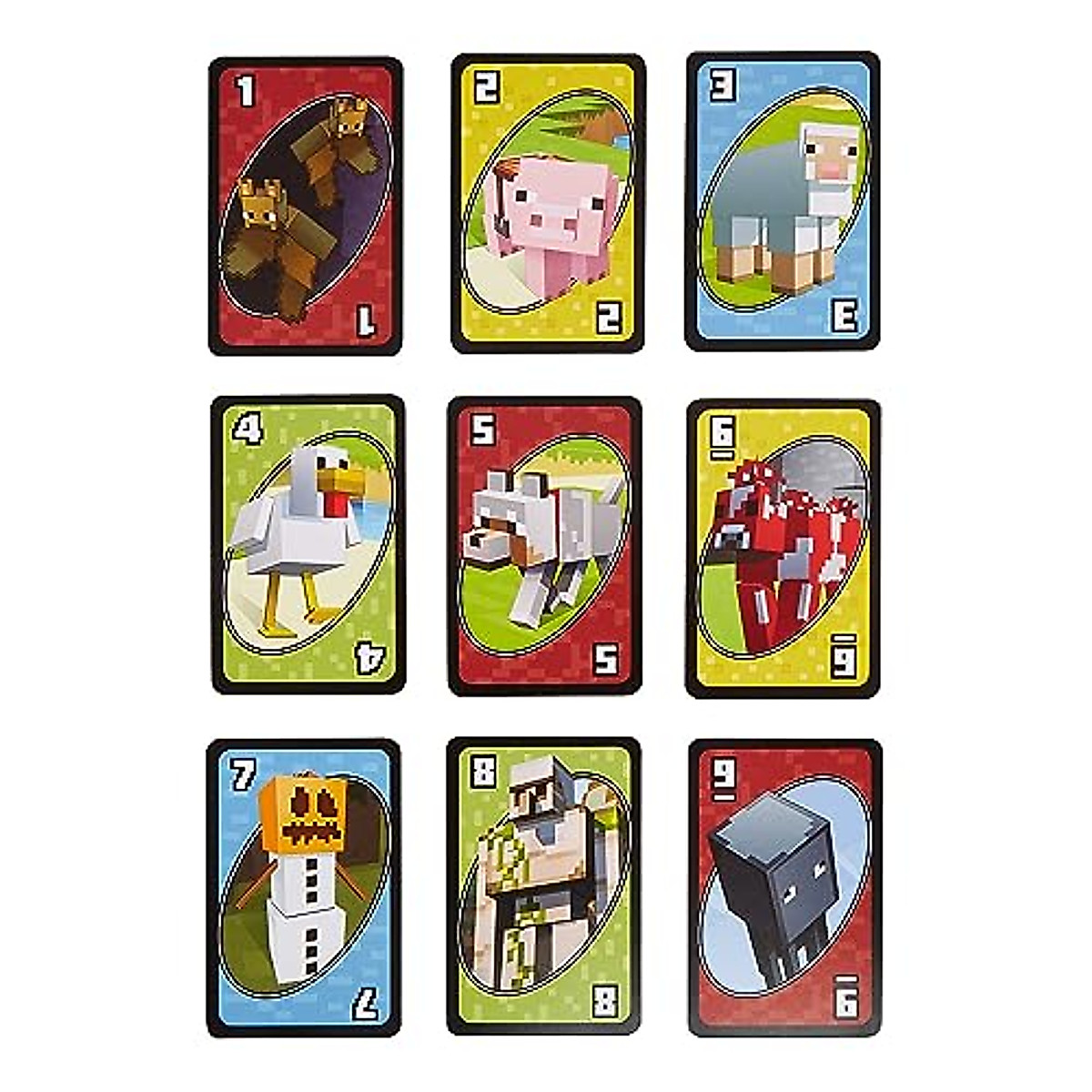 UNO Minecraft Card Game Videogame-Themed Collectors Deck 112 Cards With Character Images, Gift For Fans Ages 7 Years Old & Up