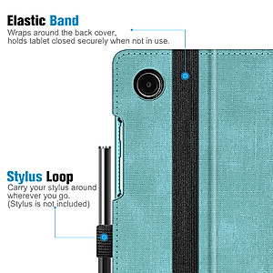 Fintie Case for Samsung Galaxy Tab A8 10.5 Inch 2022 Model (SM-X200/X205/X207), Multi-Angle Viewing Smart Stand Back Cover with Pocket Auto Wake/Sleep, Turquoise