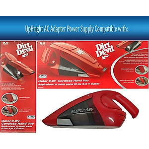 UpBright 12.5V AC/DC Adapter Compatible with Royal Dirt Devil Gator 9.6V BD10085 RM BD10090 Plant U BD20020 7.2V Battery Vac Cleaner 1-450080-000 CPW35020 KU2B-125-0200D DYS12-125080W-1 12.5V Charger