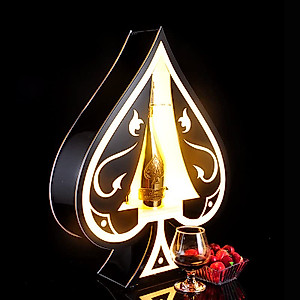 GlowBar Rechargeable Color Flashing Armand De Brignac Champagne Glorifier Display LED Ace of Spade VIP Bottle Presenter
