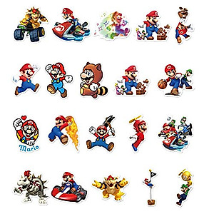 FANGJIA Game Stickers 100pcs Popular Anime Cartoon for Teens Kids Adults Vinyl Waterproof Laptop Water Bottle Skateboard