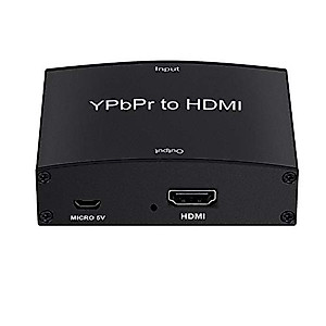 Component to HDMI Adapter, YPbPr to HDMI Coverter + R/L, NEWCARE Component 5RCA RGB to HDMI Converter Adapter, Supports 1080P Video Audio Converter Adapter for DVD PSP to HDTV Monitor