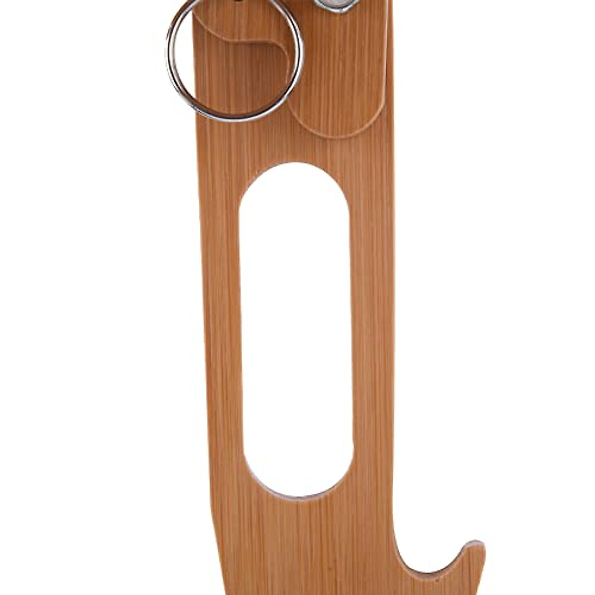 JIANWEI Foldable Wine Table Stake for Sand and Grass- Portable Beach Table Sturdy Wine Table, Lawn and Garden, Round Wooden Camping Picnic Glass Holder for Outdoor, Beach(C)