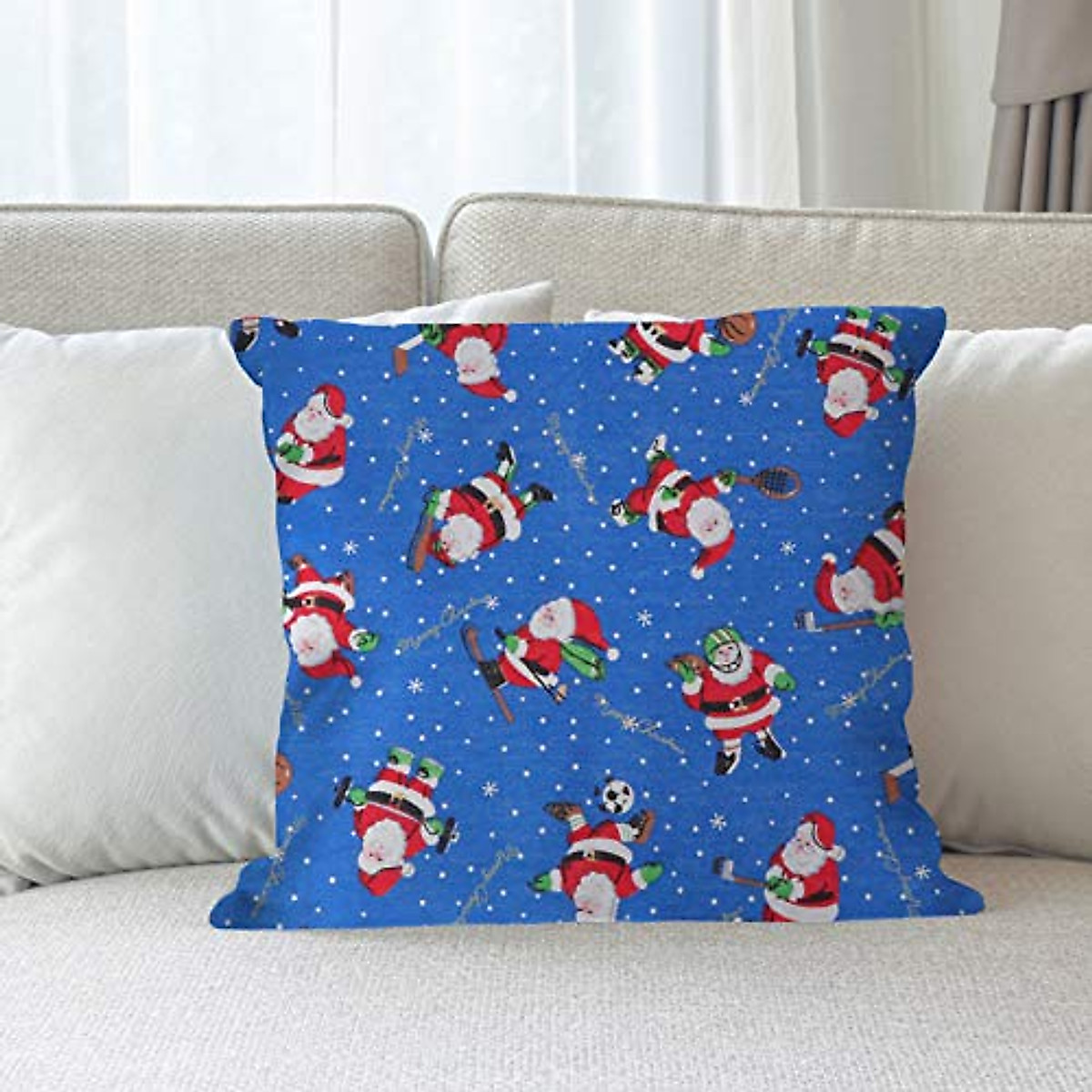 Kisangel Quilting Fabric 9pcs Christmas Cotton Fabric Bundles Square Sewing Precut Patchwork Printed Scraps for DIY Xmas Stocking Tree Wreath Doll Dress Scrapbook 25x25cm (Colorful)