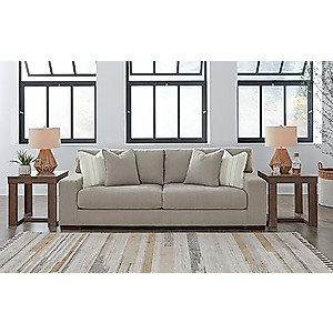 Signature Design by Ashley Maggie Contemporary Sofa for Living Room, Light Brown