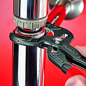 KNIPEX Pipe Gripping Pliers-Replaceable Plastic Jaws