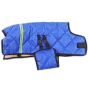 Generic Calf Blanket Thickened Livestock Warm Clothes - Soft Flannelette Calf Vest Winter Coat for Farm Cows Horses - Random Style