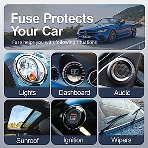 JOREST 300Pcs Car Fuse Assortment Kit, 160 Mini Blade Fuses Automotive + 90 Standard Auto Fuses + 50 Micro Fuse + 1 Puller – for Car/RV/Truck/Motorcycle(2Amp 3A 5A 7.5A 10A 15A 20A 25A 30A 35A 40A)