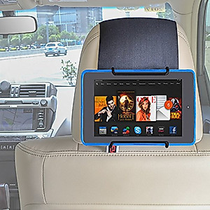 TFY Car Headrest Mount Holder for all Kindle Fire - Kindle Fire HD 6 / HD 7 / HD X7 / HD X9 / HD 6 (2014) / HD 7 (2014) / HD 6 (Kid Edition) / HD 7 (Kid Edition) / New Fire 7 (2015) / HD 8 / HD 10
