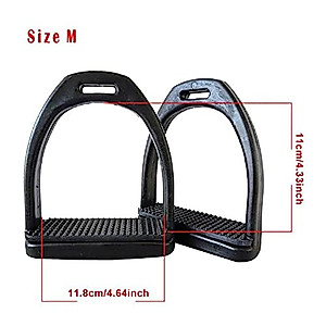 N/A 1 Pair of Horse Riding Aluminum Alloy Suitable for Horse Riders, Lightweight Wide Track Non-Slip Equestrian Accessories (Size : Large Size)