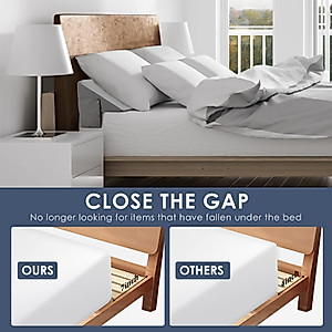 Cushore Cal King (72"x10"x6") XL Bed Wedge Pillow for Headboard, Foam Mattress Wedge Gap Filler(0"-7"), Sleep & Reading Pillow Fill The Gap Between Your Headboard and Mattress (Cal King, Gray)