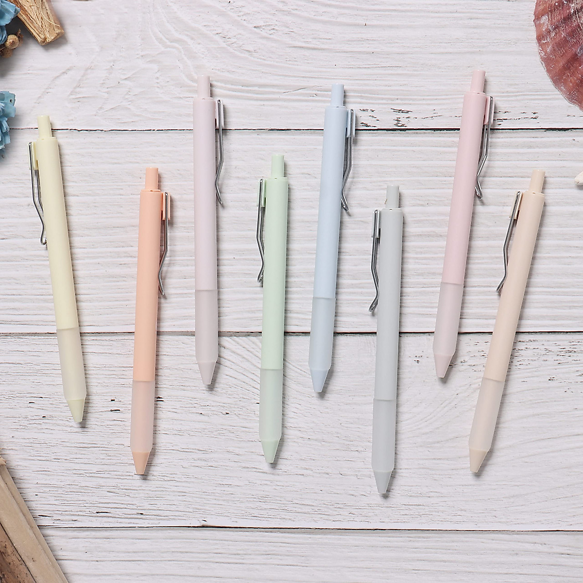 BLIEVE - Colored Gel Pens With Cool Matte Finish, Aesthetic and Cute Drawing Pens With Smooth Writing For Journaling And Bible Note Taking No Bleed Through, School Supplies (Pastel)