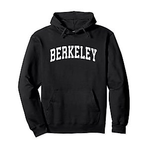 Berkeley California CA Vintage Varsity Sports Text Pullover Hoodie